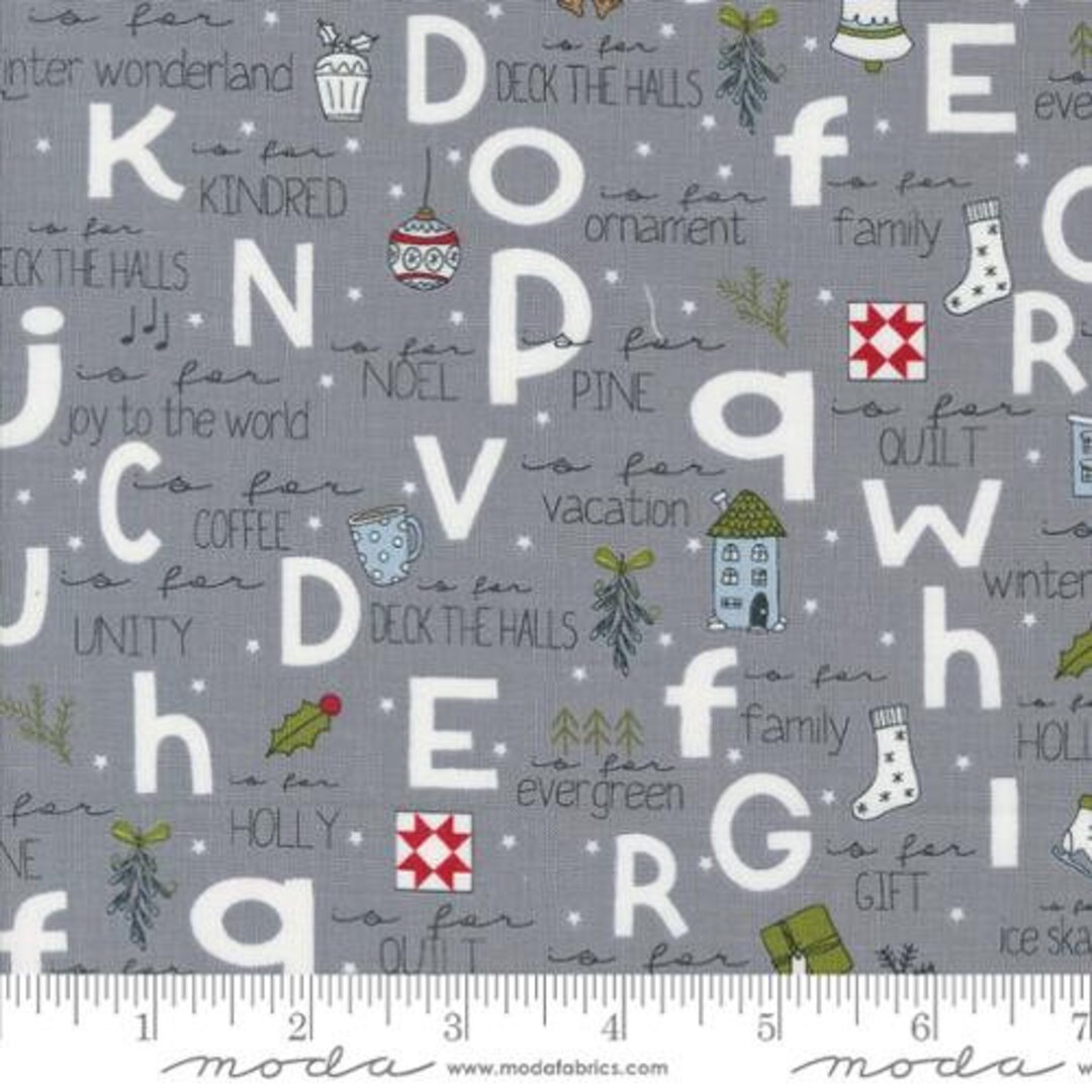 On Dasher A to Z Stormy 55660 25 Moda Designed by Sweetwater for Moda ...