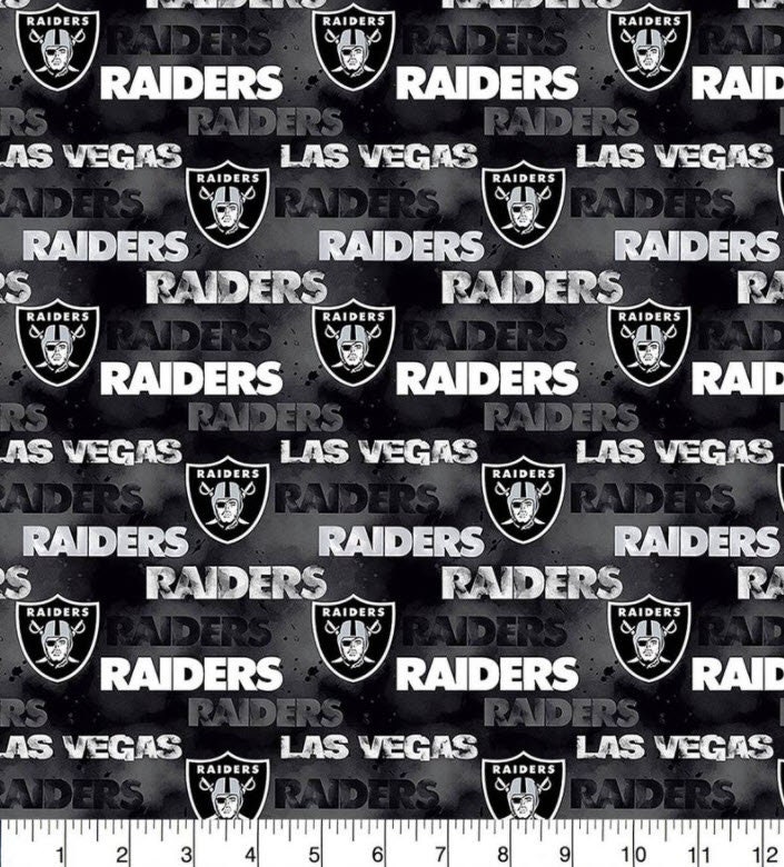 Las Vegas Raiders Fabric - NFL Cotton Fabric 58-60 inches NFL-70384-D ...