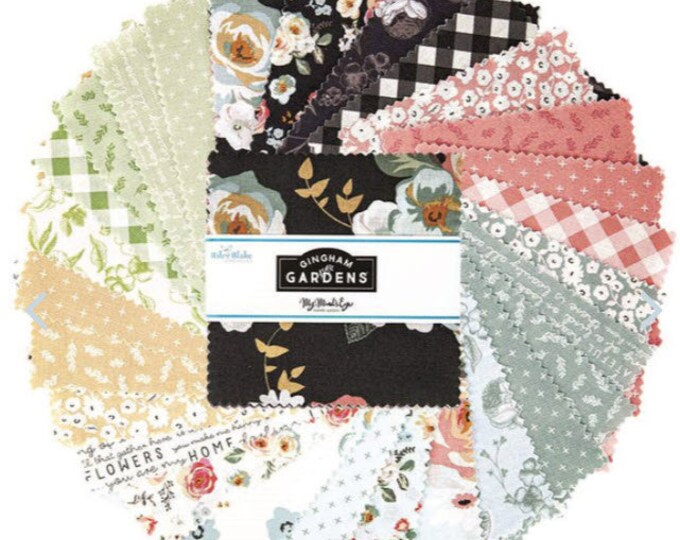 Gingham Gardens 5" Stacker by My Mind's Eye for Riley Blake Designs, 42 ...