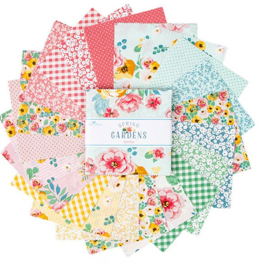 Spring Gardens 5" Stacker (5-14110-42) by My Mind's Eye for Riley Blake Designs - Etsy