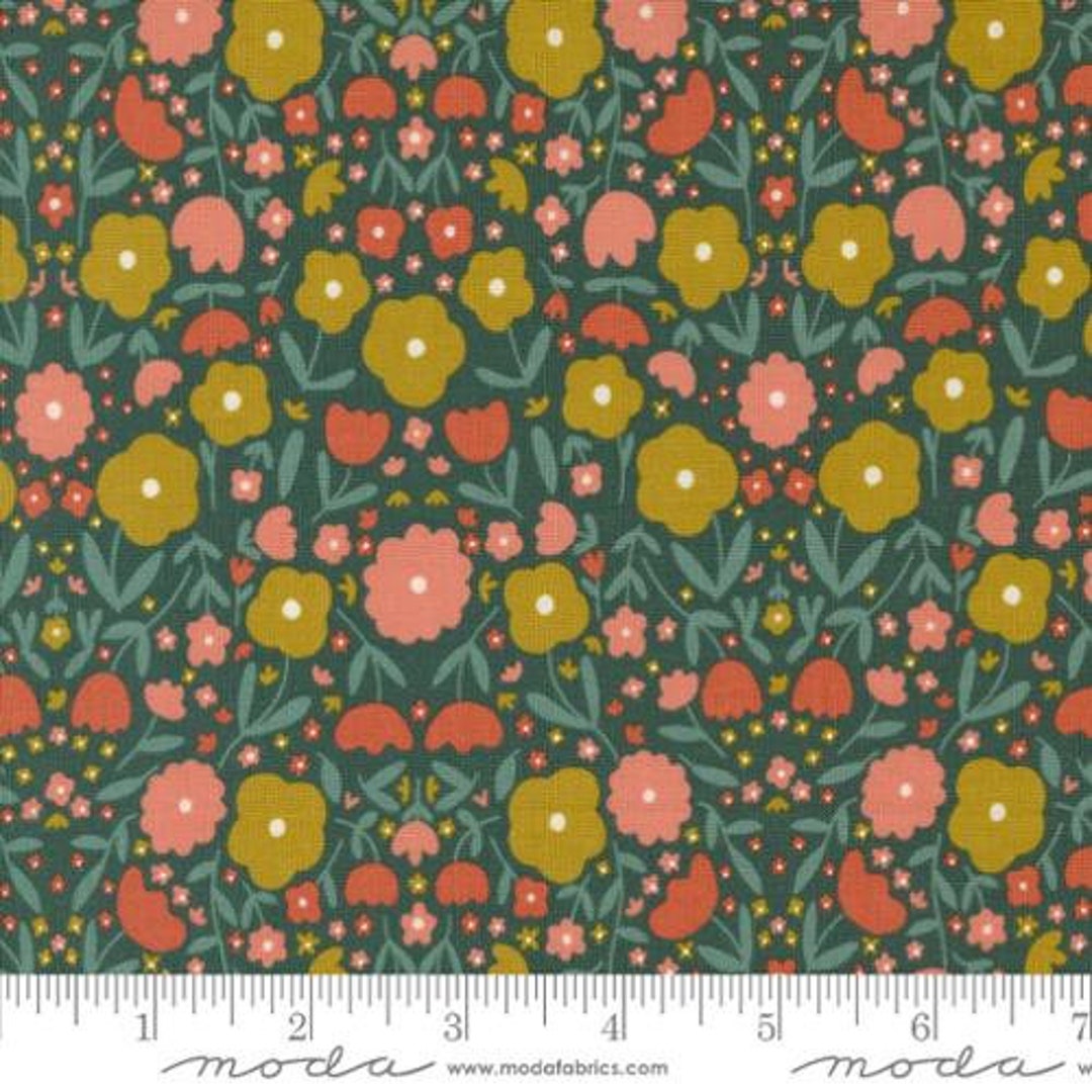 Imaginary Flowers Spruce 48382 16 by Gingiber and Moda Fabrics -sold by ...