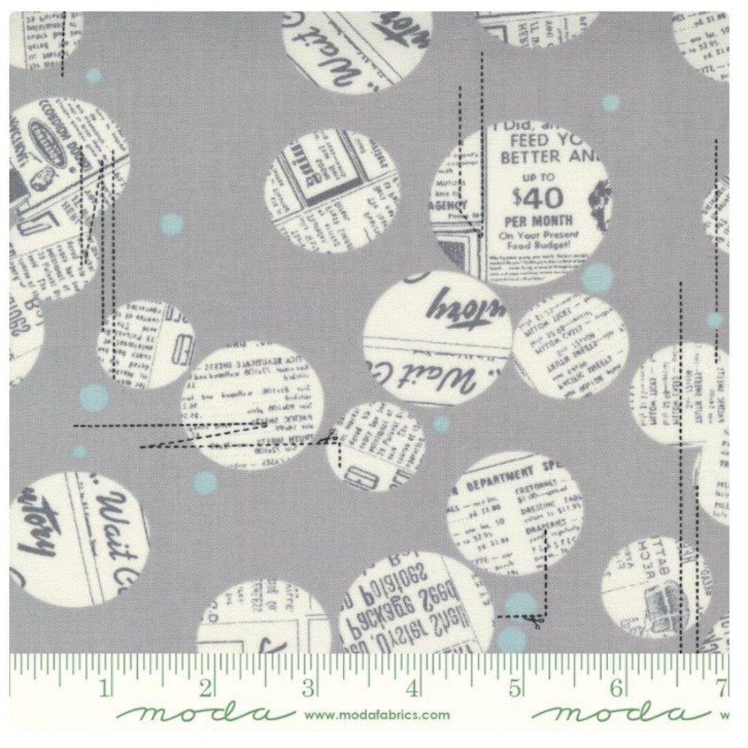 Celestial Platinum Grey, Designed by Zen Chic for Moda Fabrics -sold by ...