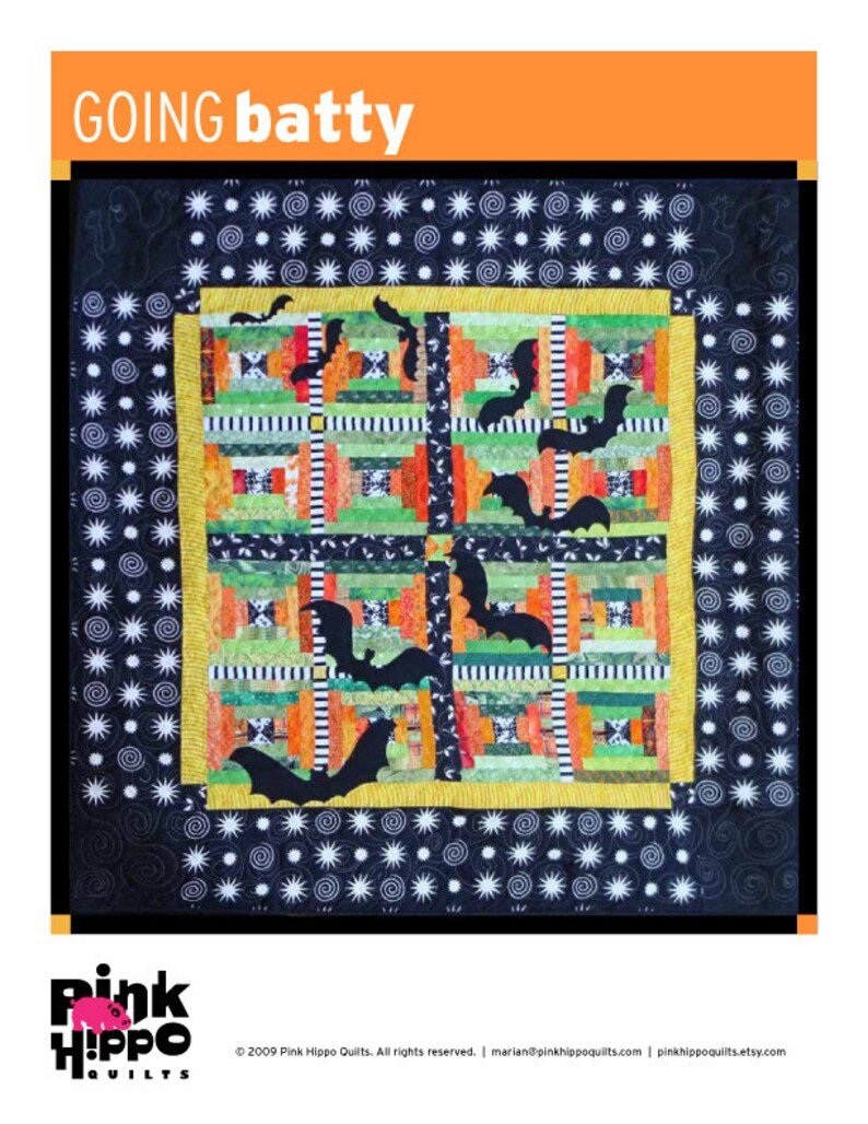 Going Batty Halloween Quilt Pattern - Etsy