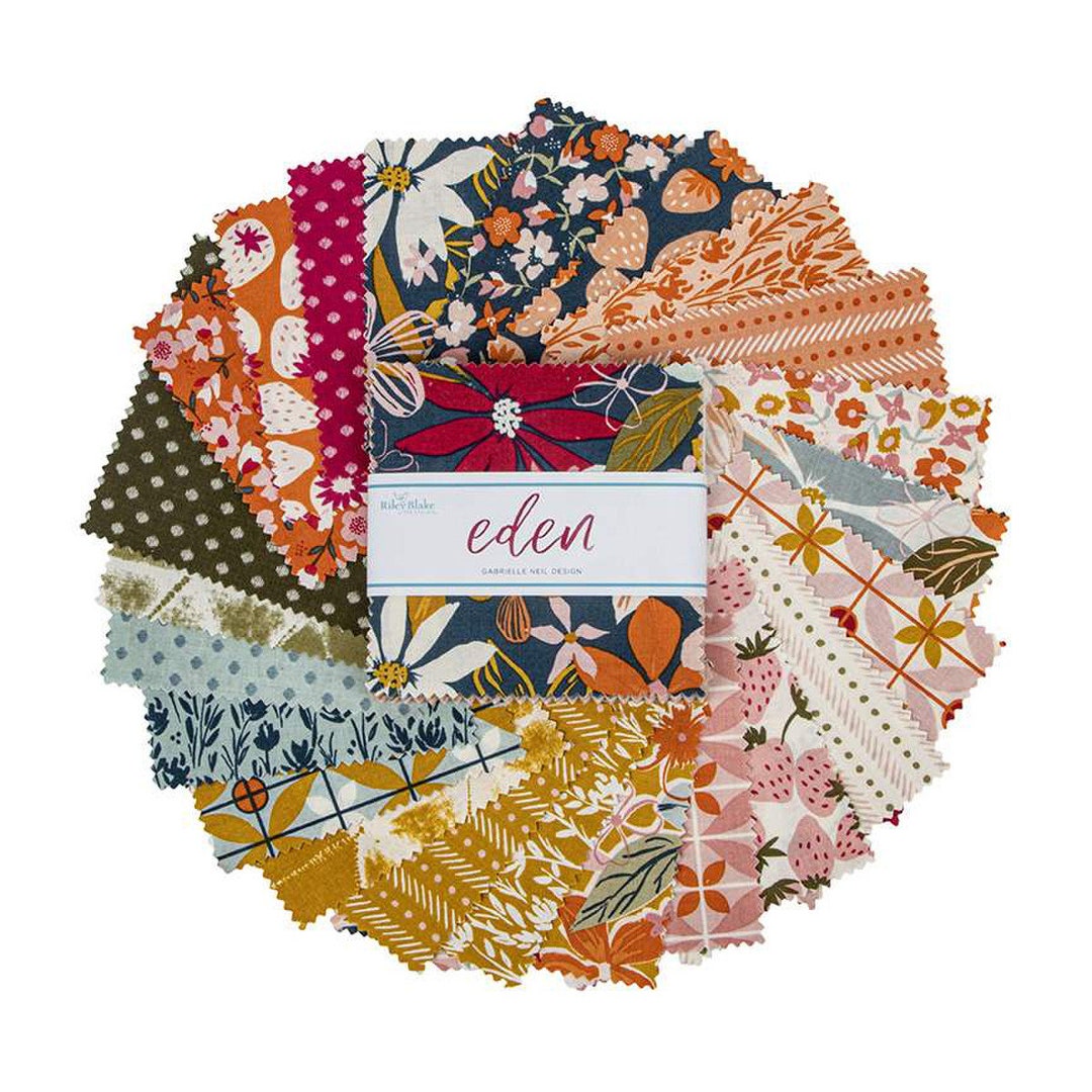 Eden 5" Stacker Charm Pack Bundles by Gabrielle Neil Designs for Riley ...