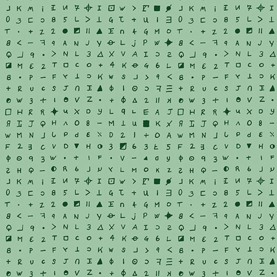 Fabric From the Basement Collection, Color Envy Green, Pattern ...