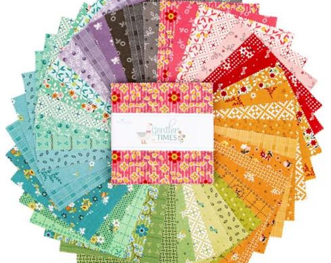 Seabreeze Scoops Charm Packs by Edyta Sitar for Laundry Basket, 42 ...