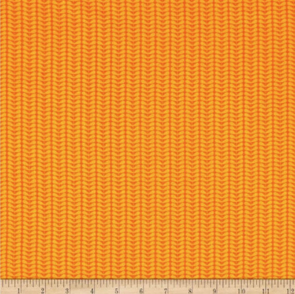 Tonal Sprout Stripe Orange by Planted With Love Modern Quilt Studio for ...