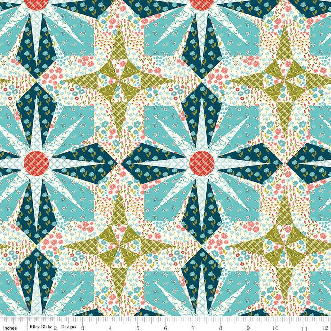Feed My Soul Cheater Print Multi Quilters Cotton by the Half Yard ...