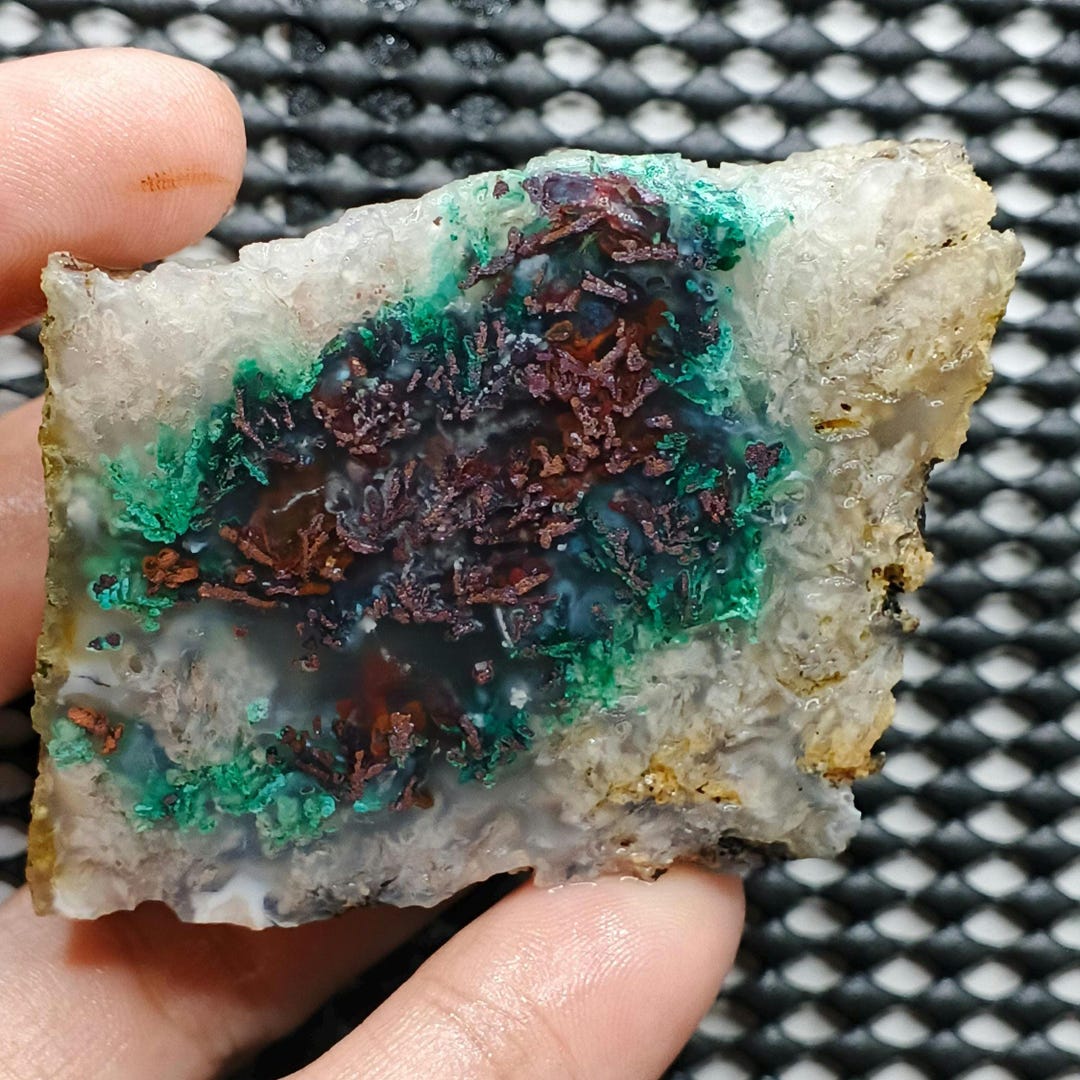 Slab Chrysocolla Blue Native Copper- Unpolished - Etsy