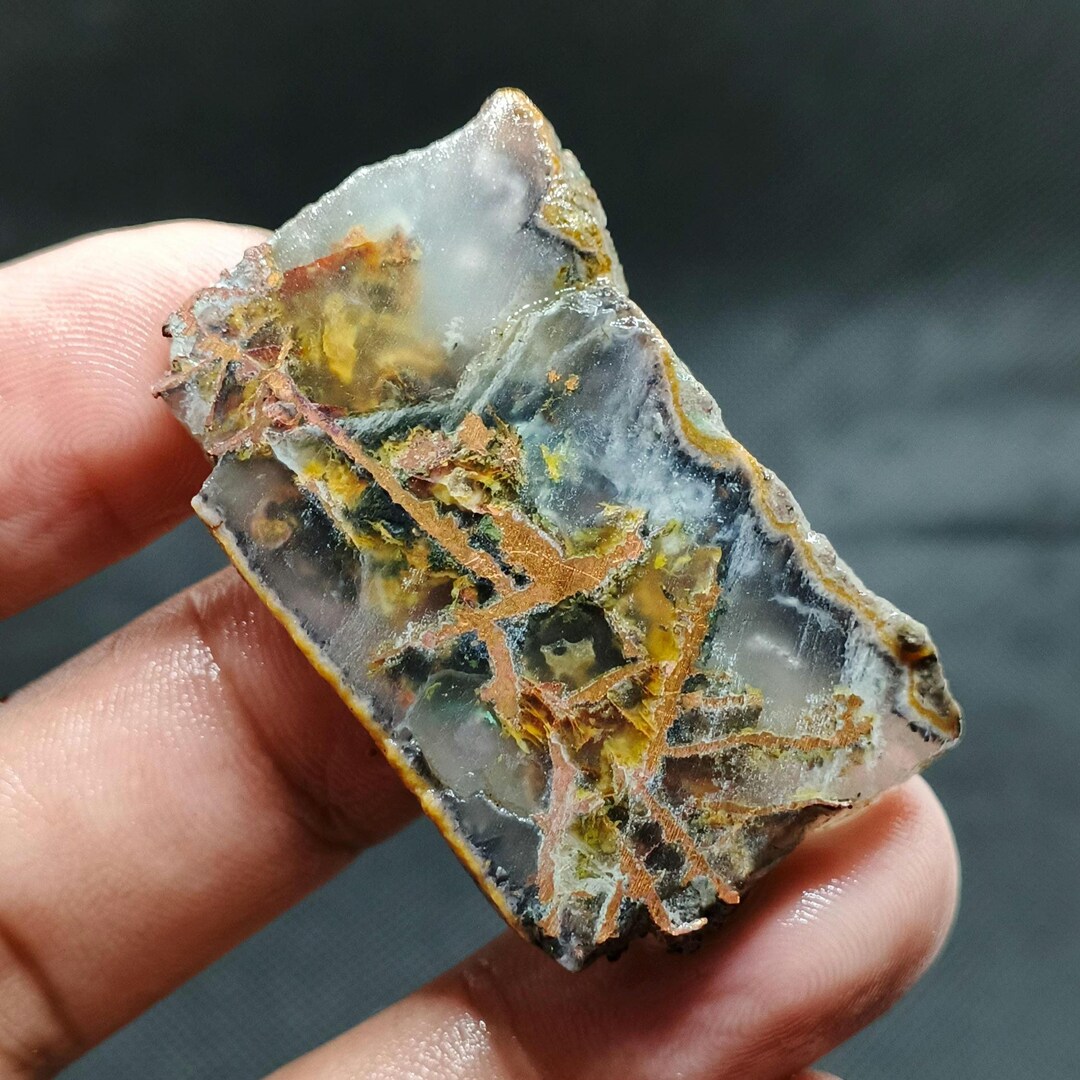 Unique - Chrysocolla Native Copper- Home Decor - Chalcedony Native ...