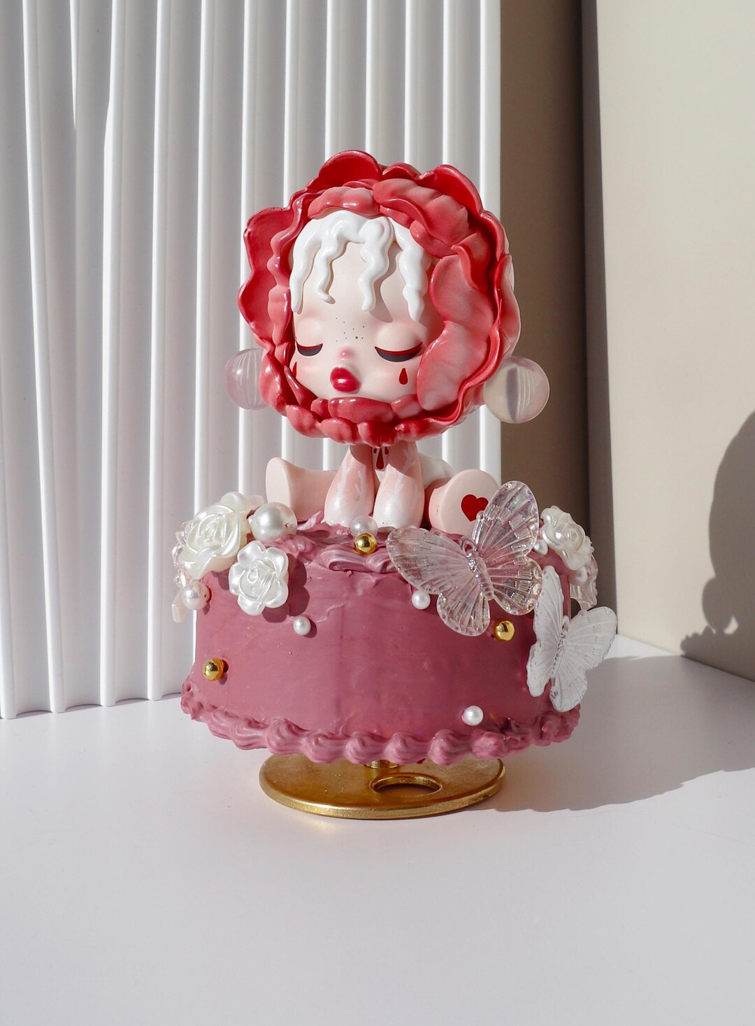 Handmade Pop Mart Music Box skullpanda Bloody Rose - Etsy