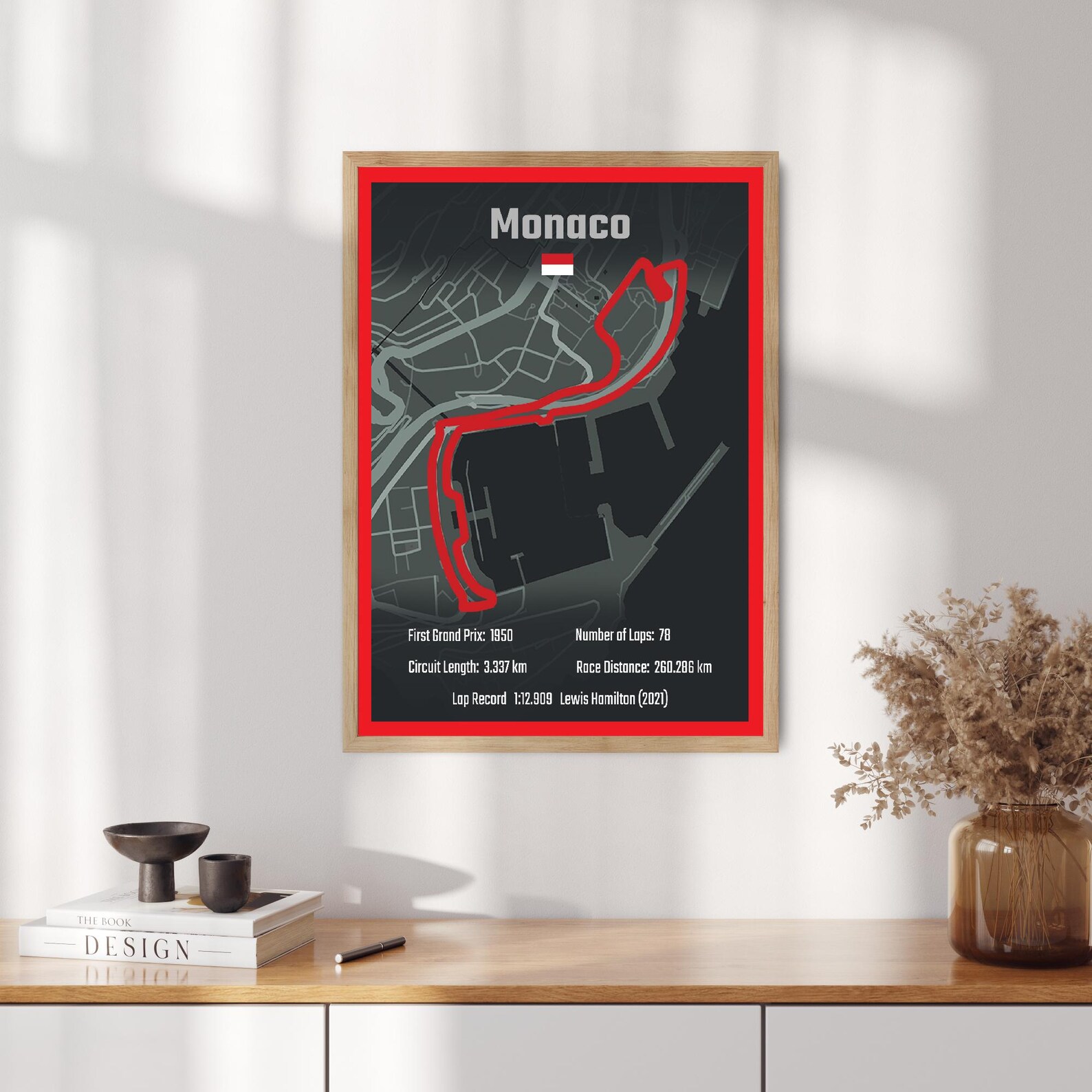 Monaco F1 Poster,monaco Race Track Poster Print,monacof1 Gift,monaco GP ...
