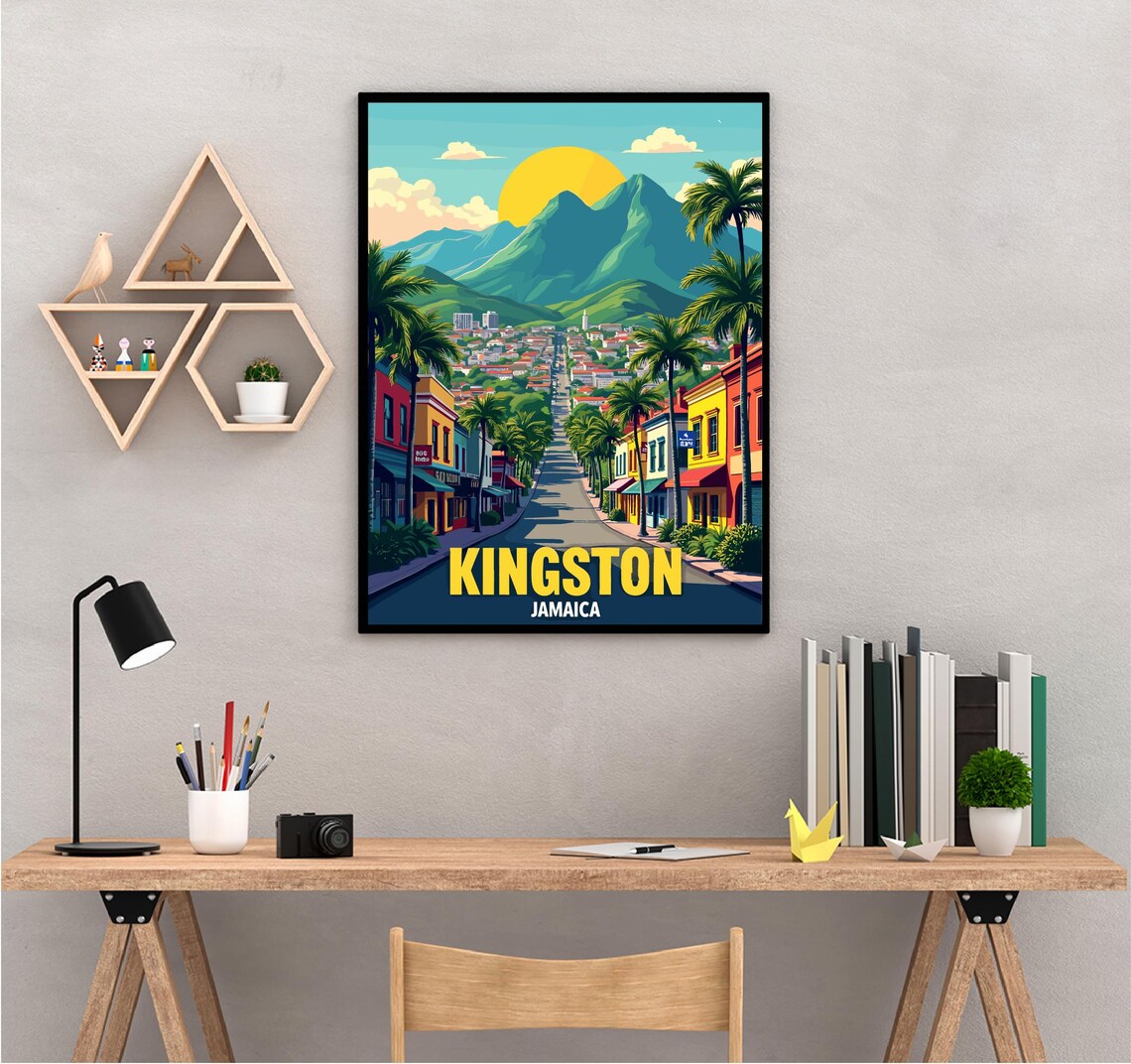 Kingston Poster ,jamaica Kingston Wall Art Decor, Birthday Present ...