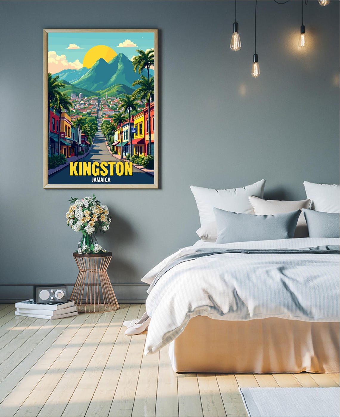 Kingston Poster ,jamaica Kingston Wall Art Decor, Birthday Present ...