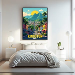 Kingston Poster ,jamaica Kingston Wall Art Decor, Birthday Present ...