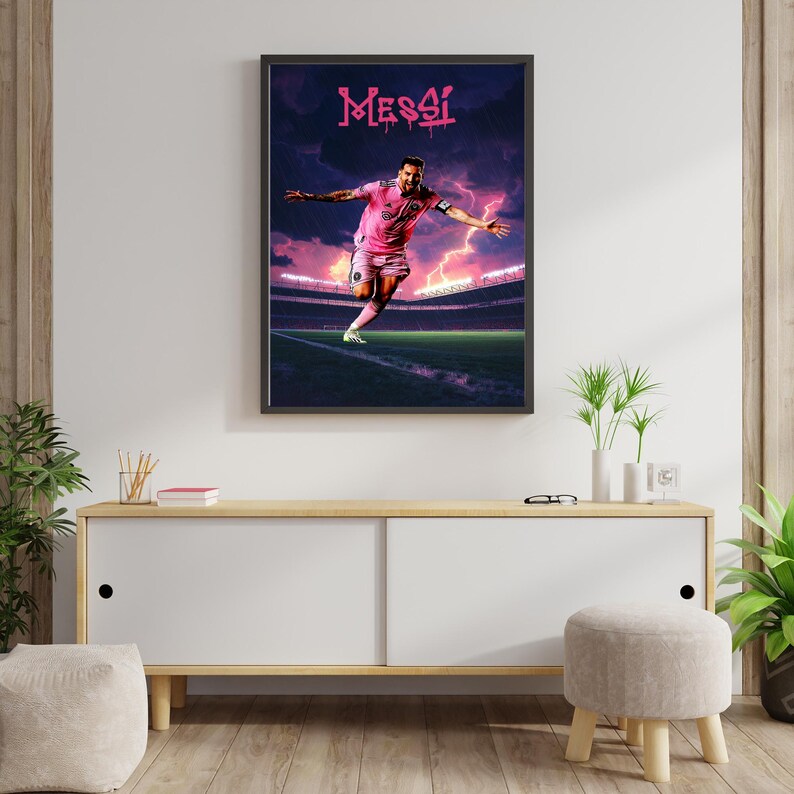 Lionel Messi Inter Miami Poster: Soccer Fan Art - Etsy
