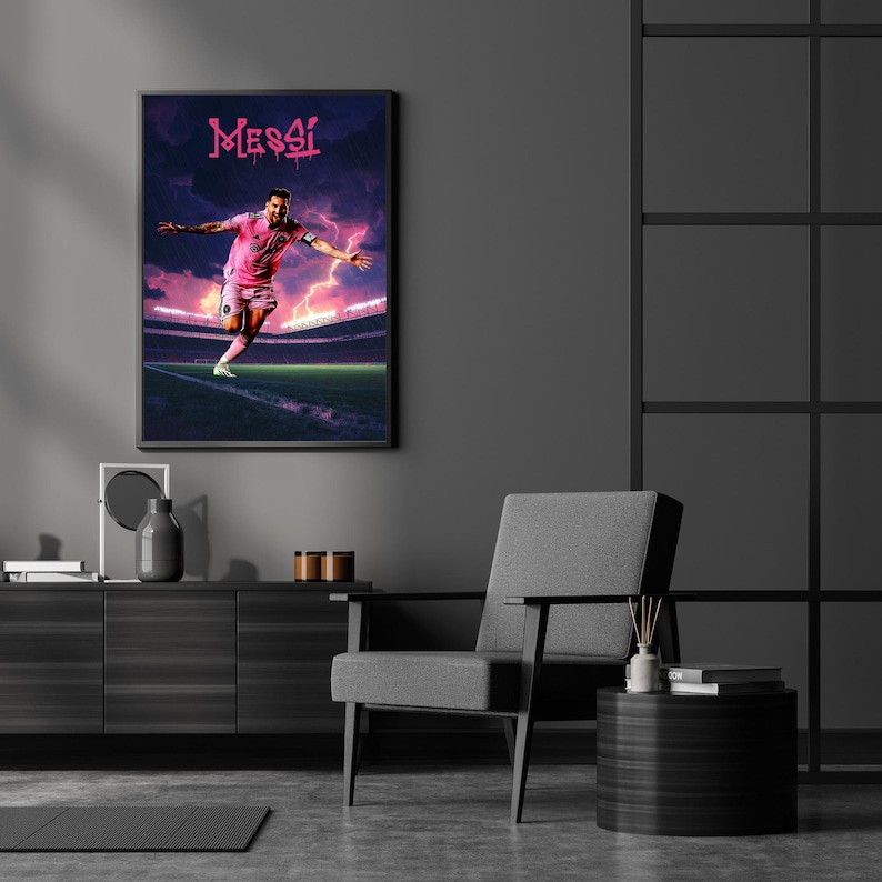 Lionel Messi Inter Miami Poster: Soccer Fan Art - Etsy