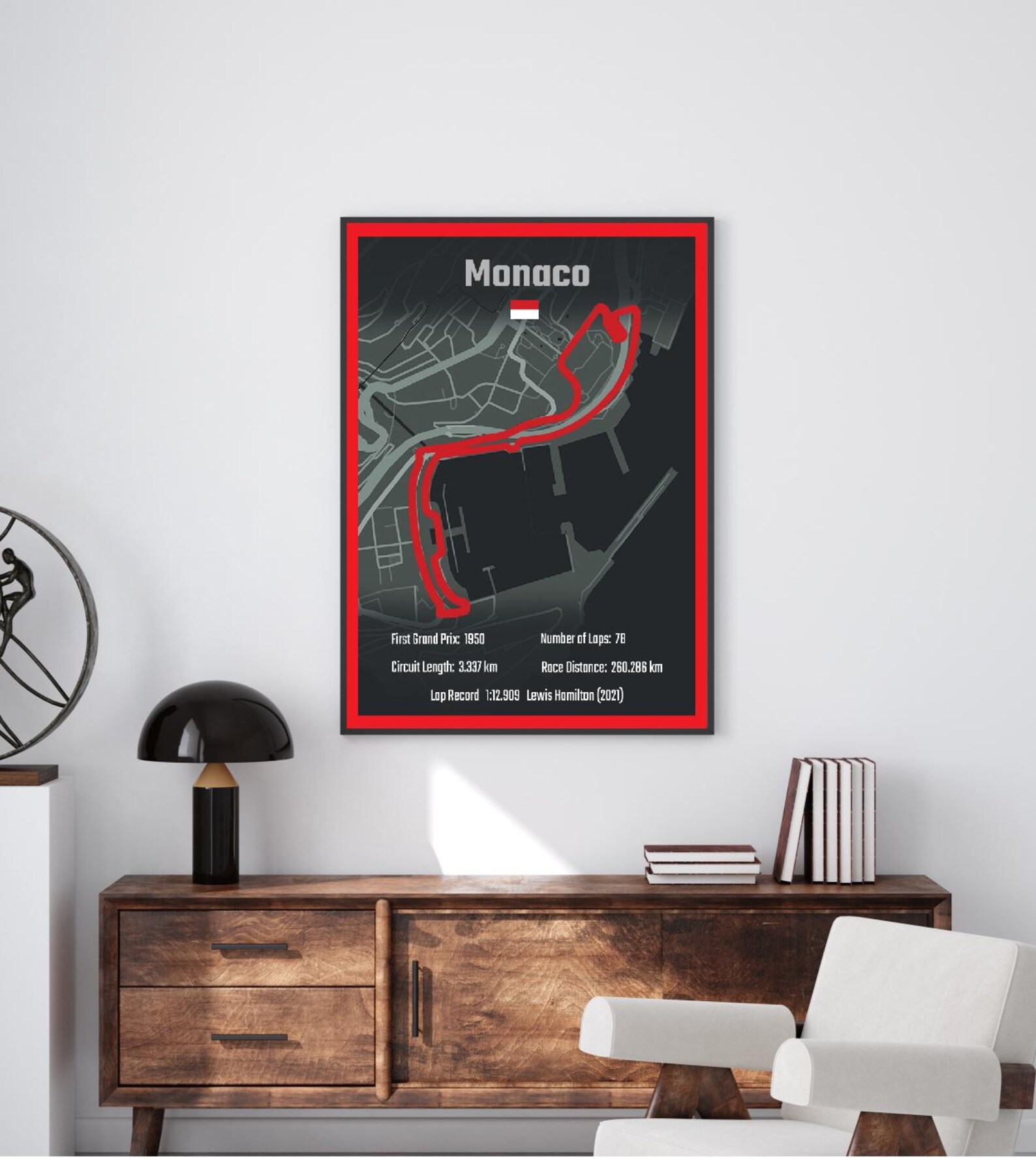 Monaco F1 Poster,monaco Race Track Poster Print,monacof1 Gift,monaco GP ...