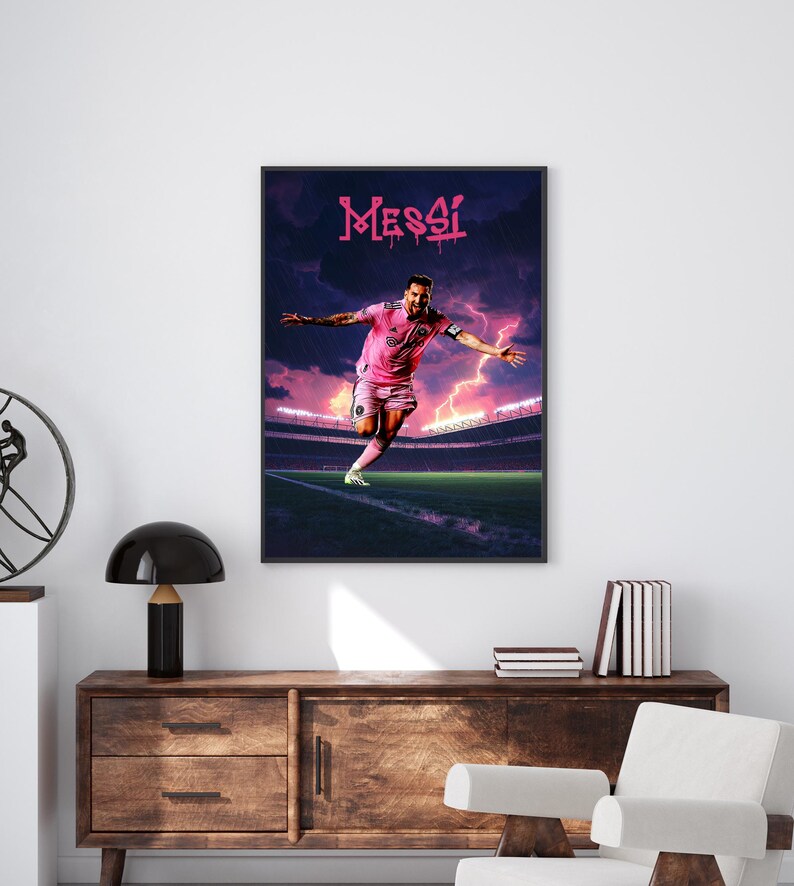 Lionel Messi Inter Miami Poster: Soccer Fan Art - Etsy