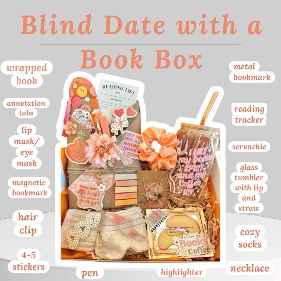Blind Date With a Book Box: Personalized Reader Gift Set - Etsy