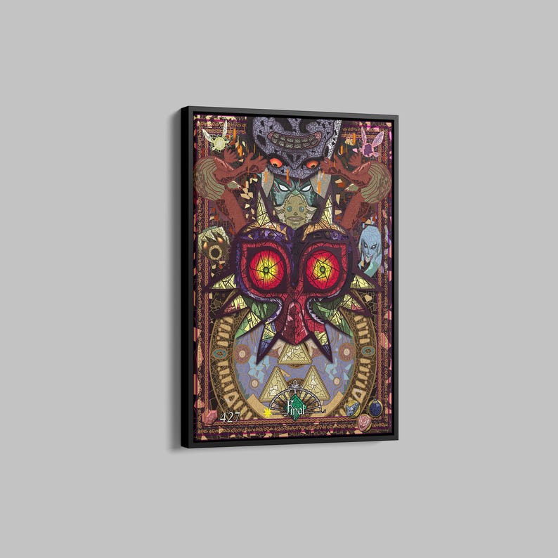 The Legend of Zelda Poster, Zelda Poster, Majoras Mask Poster, Video ...