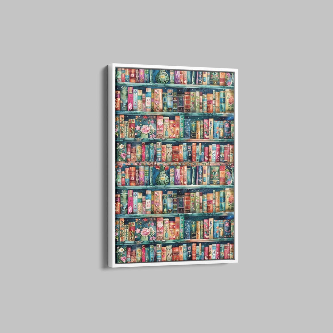 Library Wall Art, Library Canvas, Photo Books Print, Photo Books Art ...