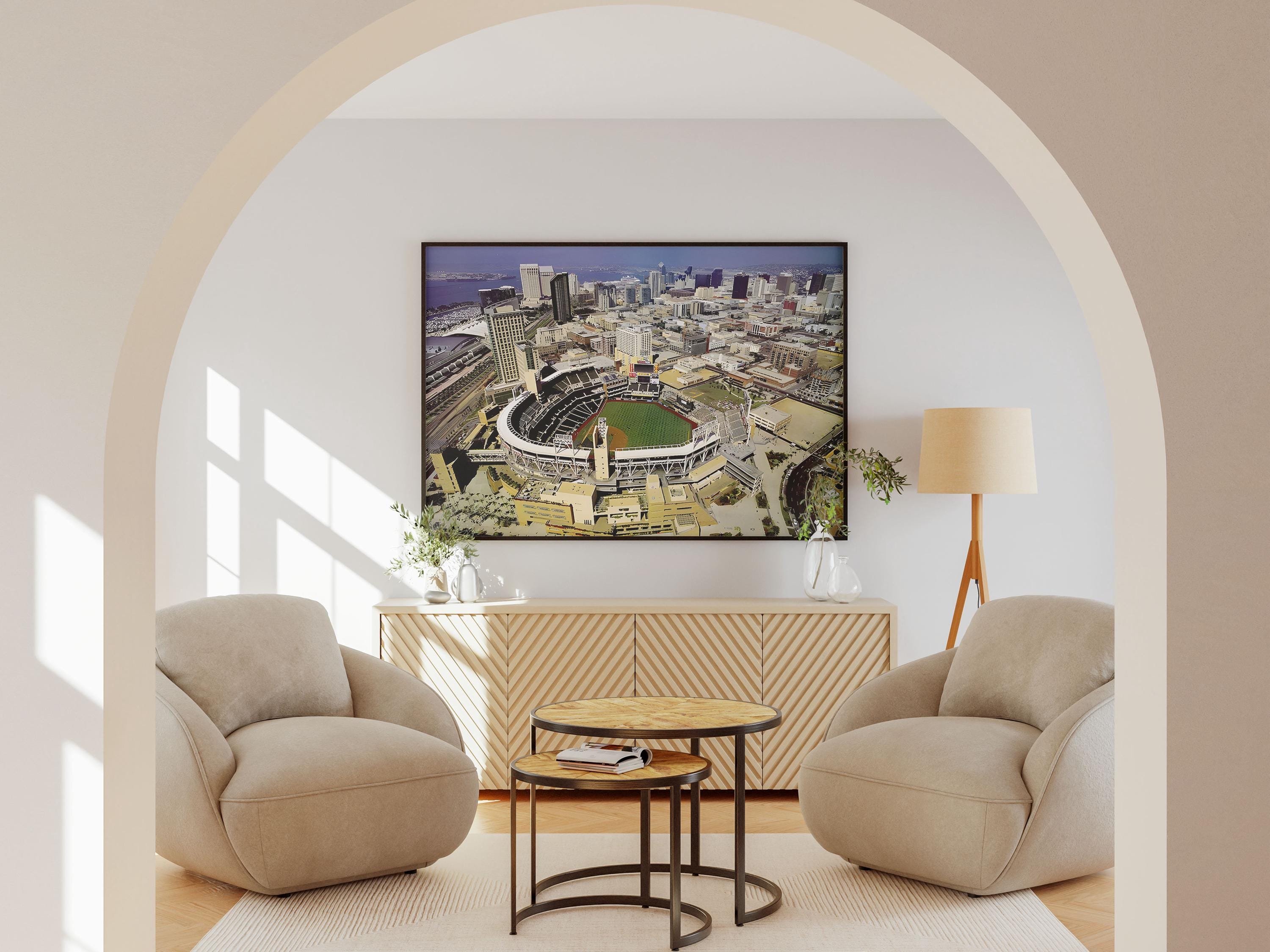 San Diego Padres Print, Petco Park Stadium Poster, Petco Park Night ...