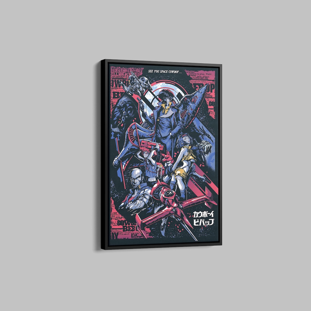 Cowboy Bebop Canvas Print, Anime Art Vintage 90s Manga Poster, See You ...