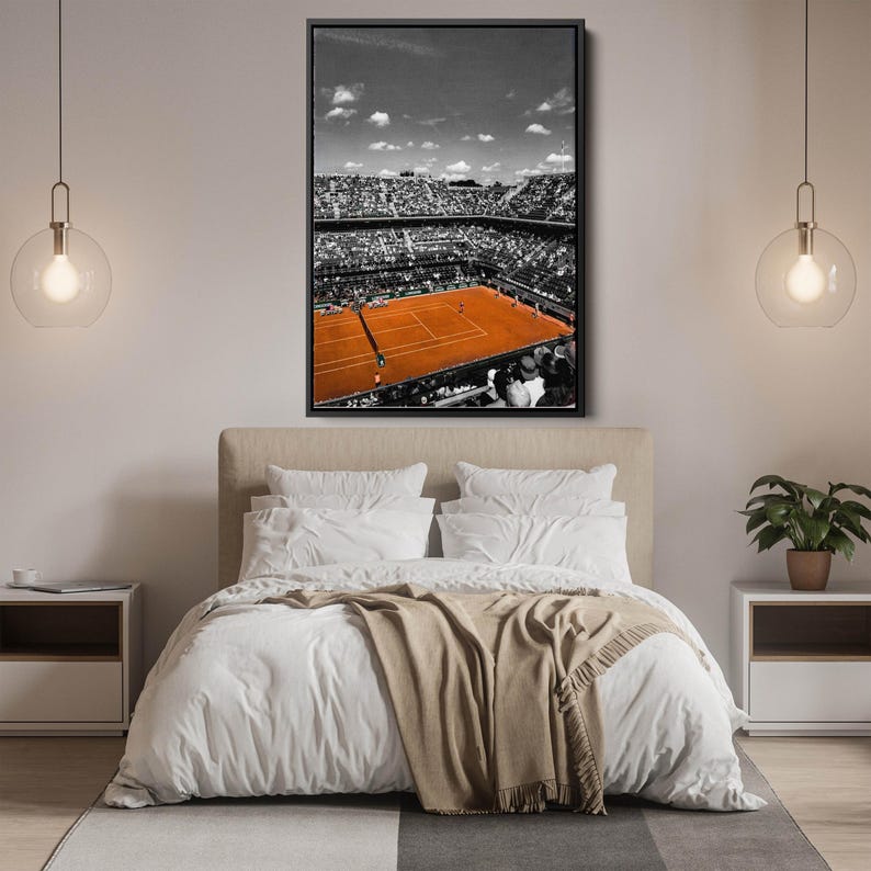 Roland Garros Canvas French Open Canvas 1984 Poster Print, Gilles ...