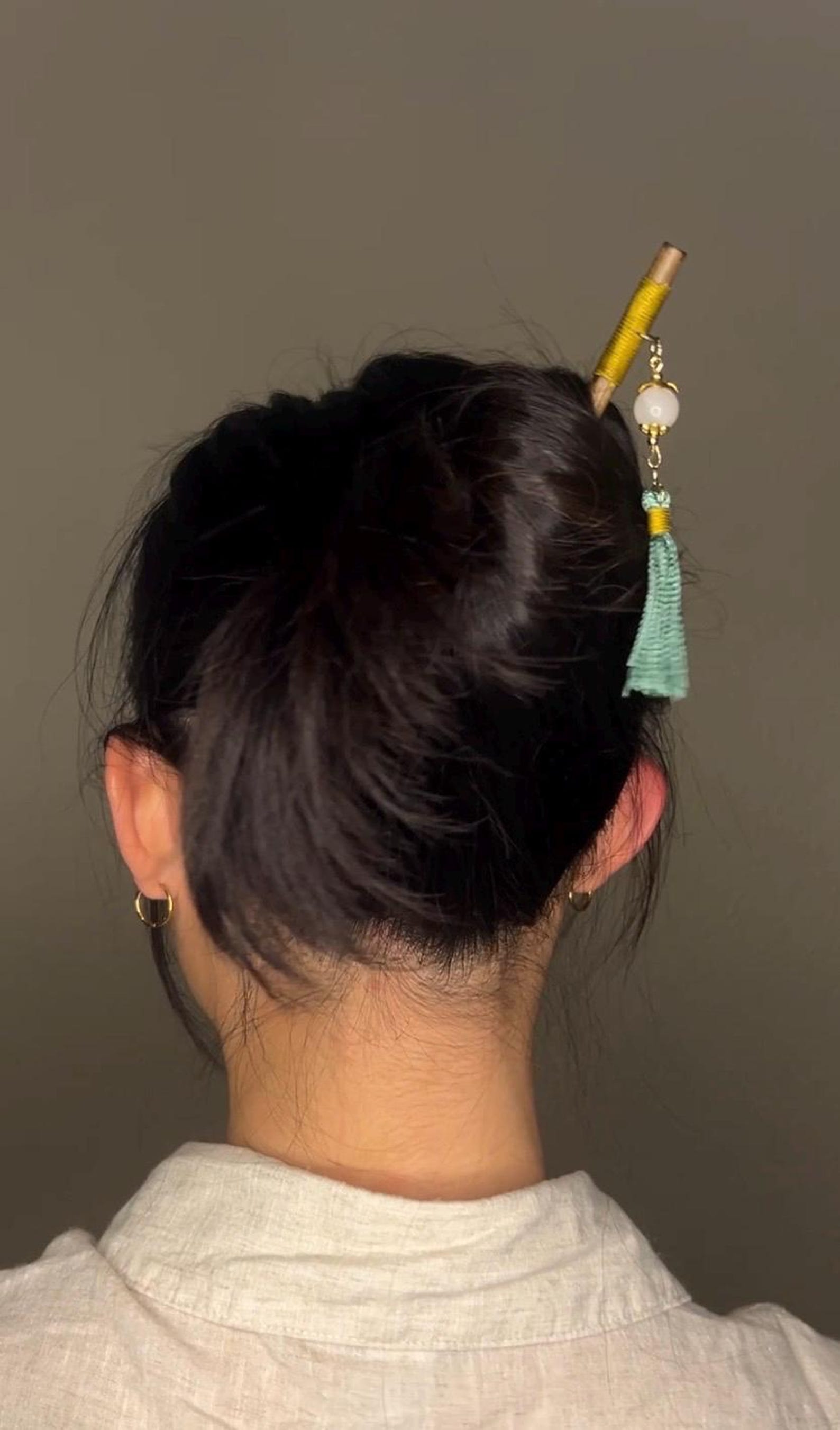 Gold Handmade Japanese Hair Stick, Traditional Japanese Kanzashi ...