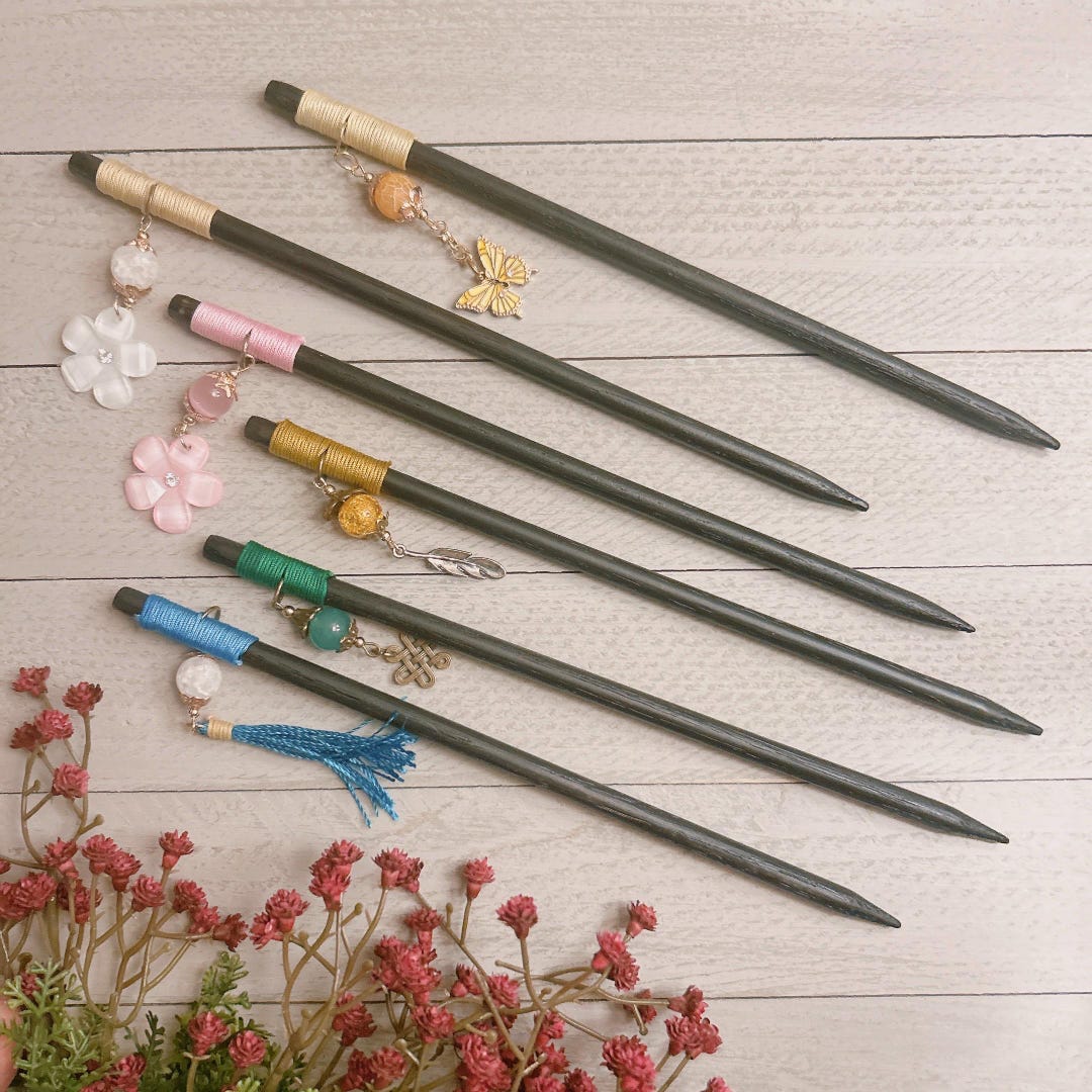 Handmade Japanese Hair Stick, Traditional Japanese Kanzashi, Artisan ...