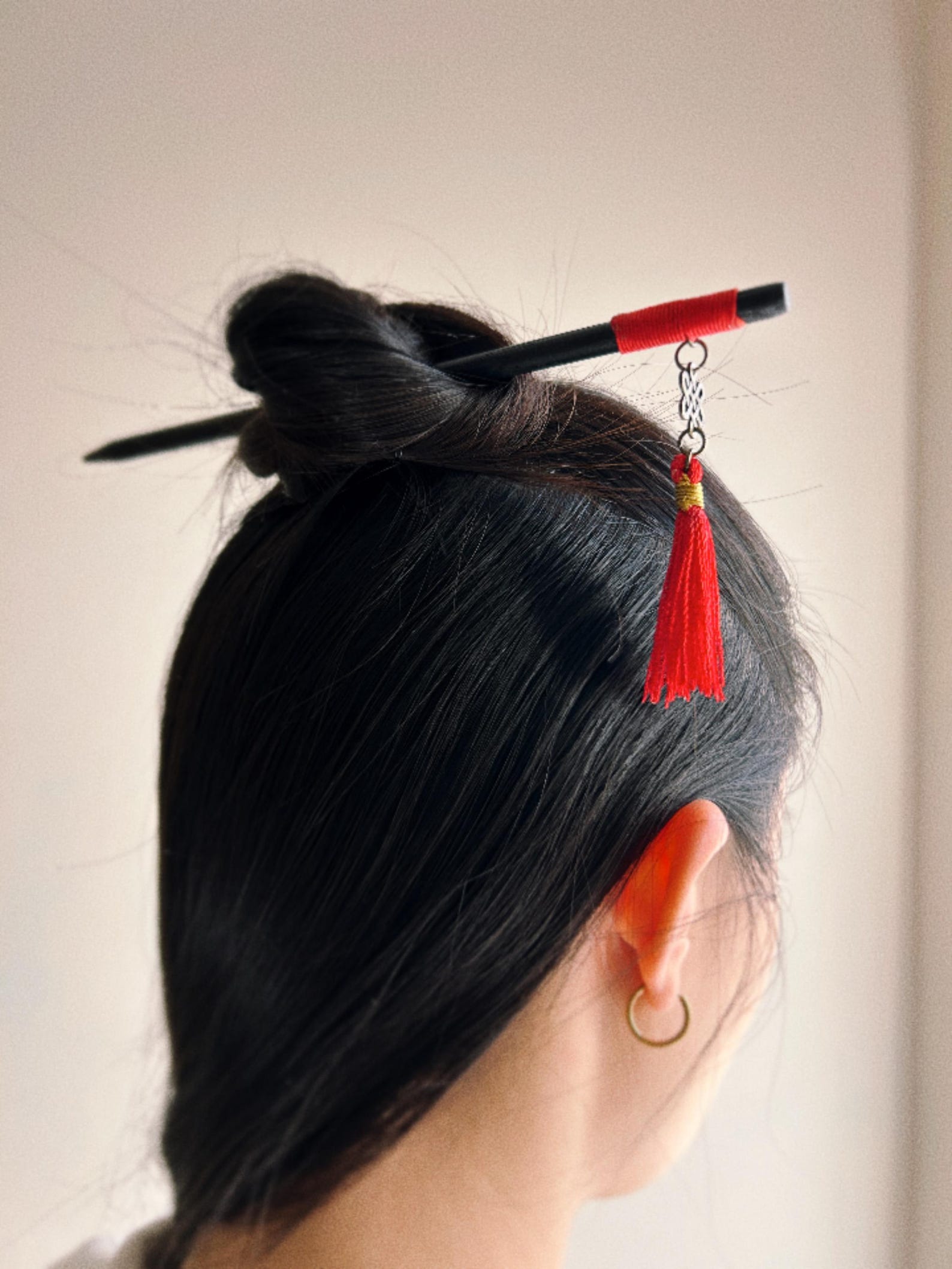 Chinese Knot Handmade Hair Stick, Traditional Japanese Kanzashi ...