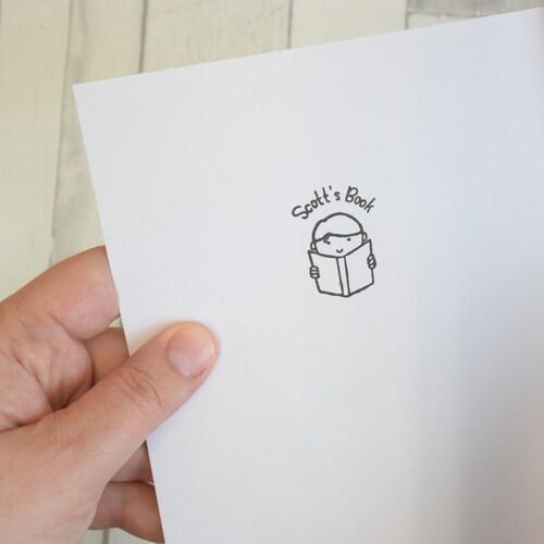 Custom Kids Name Stamp Personalized Kids Library Stamp Book - Etsy