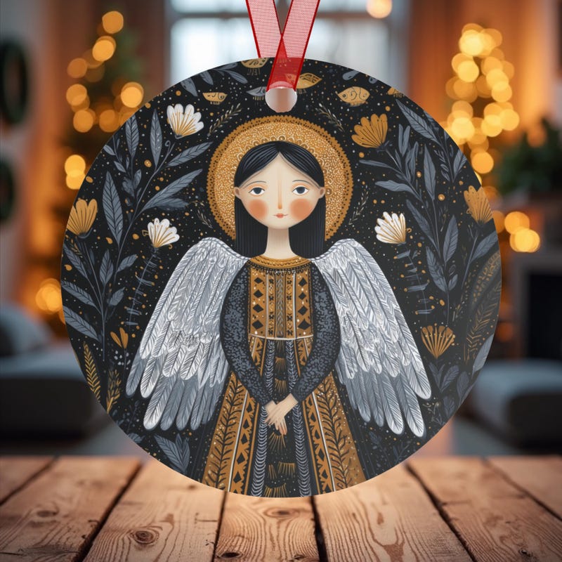 Folk Art Angel - Etsy
