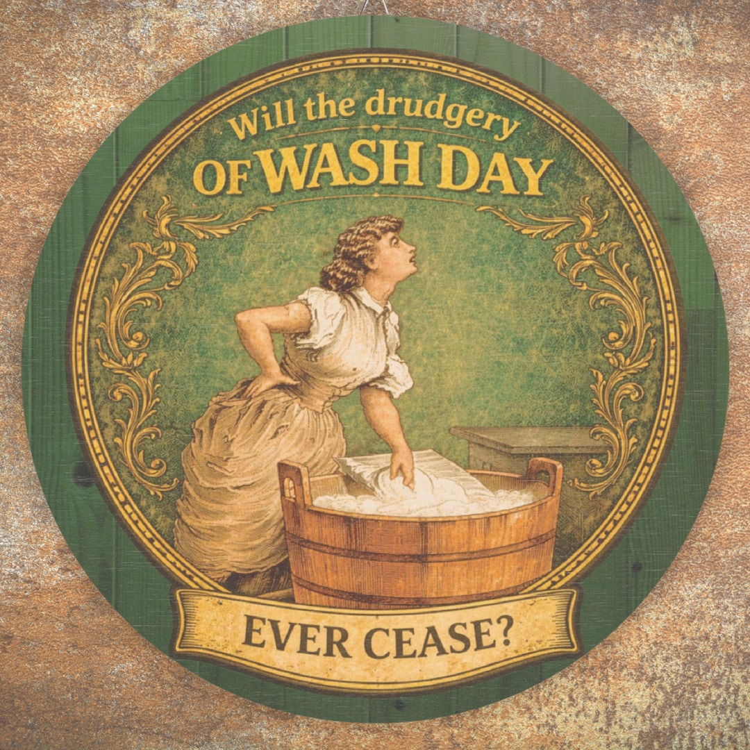 Vintage Laundry Room Sign – Wash Day Wooden Plaque – Rustic Farmhouse ...