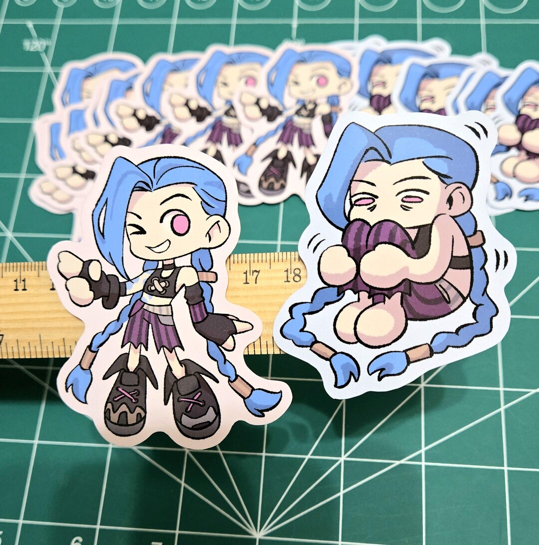 Arcane Jinx Vinyl Stickers Chibi Art Laptop Decal, Journals - Etsy