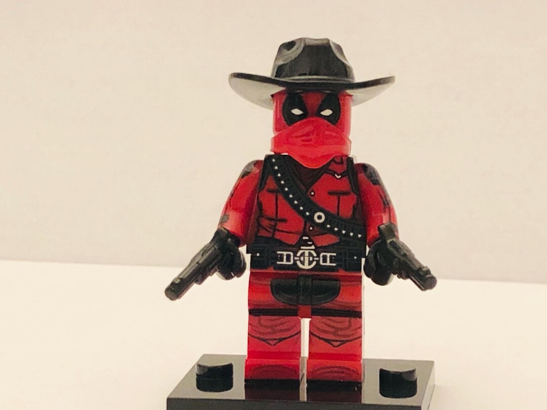 Custom Brick Western Cowboy Deadpool Minifig Deadpool & Wolverine ...