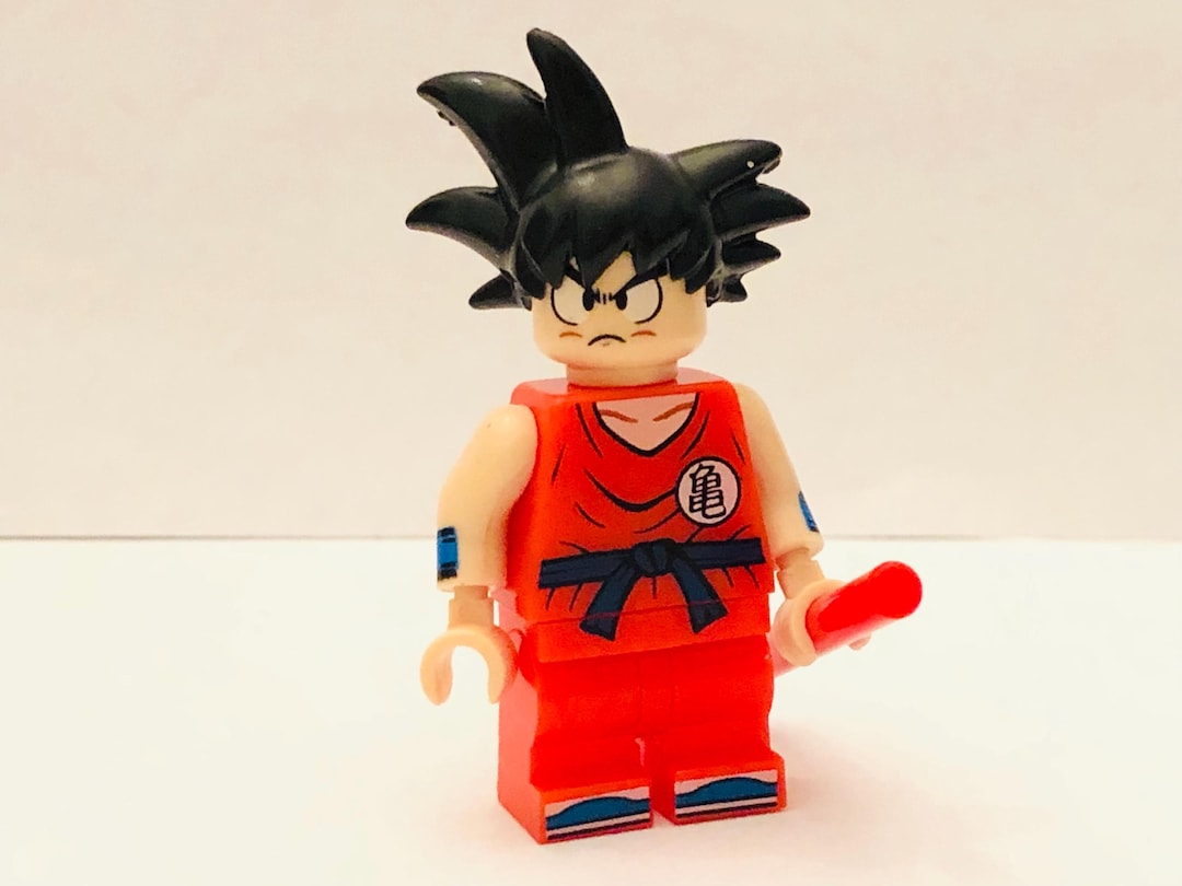 Custom Printed Lego Son Goku Minifigure Dragon Ball Z Anime Minifigure ...