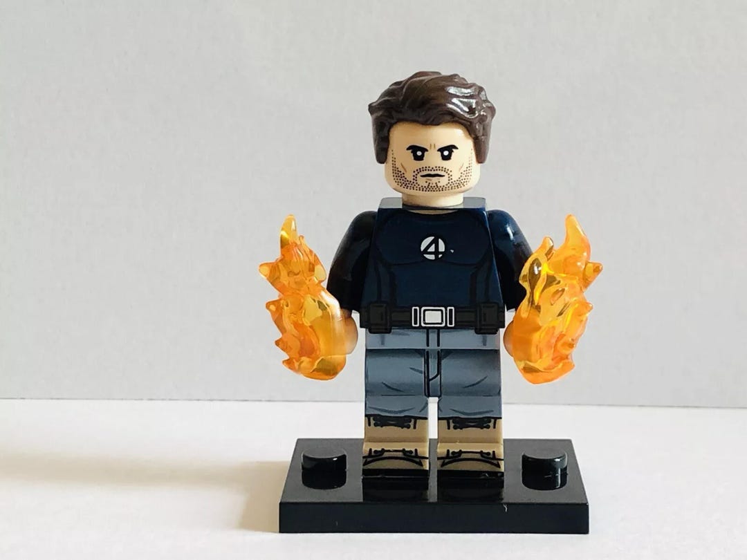 Custom LEGO Human Torch Minifigures From Deadpool and Wolverine 2024 ...