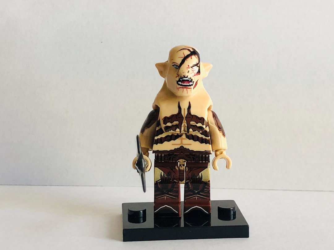 Custom Lego Lord of the Rings Bolg Orc Minifigure the Hobbit Minifigure ...