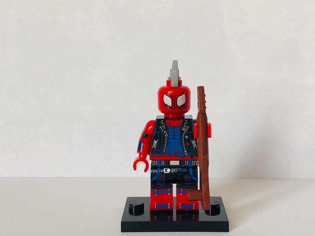 Custom LEGO Spider Man Across the Spider-verse Spider Punk Minifigure ...
