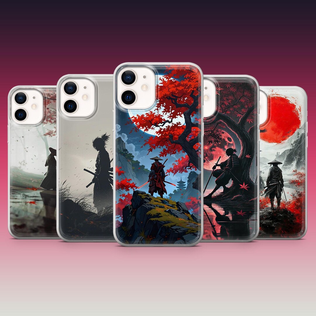 Japanese Samurai Phone Case Warrior Legend Cover for iPhone 16, 15, 14 ...