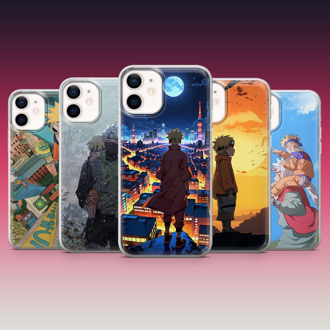 Naruto Manga Phone Case Kakashi Anime Cover for iPhone 16 Pro, 15 , 14 ...
