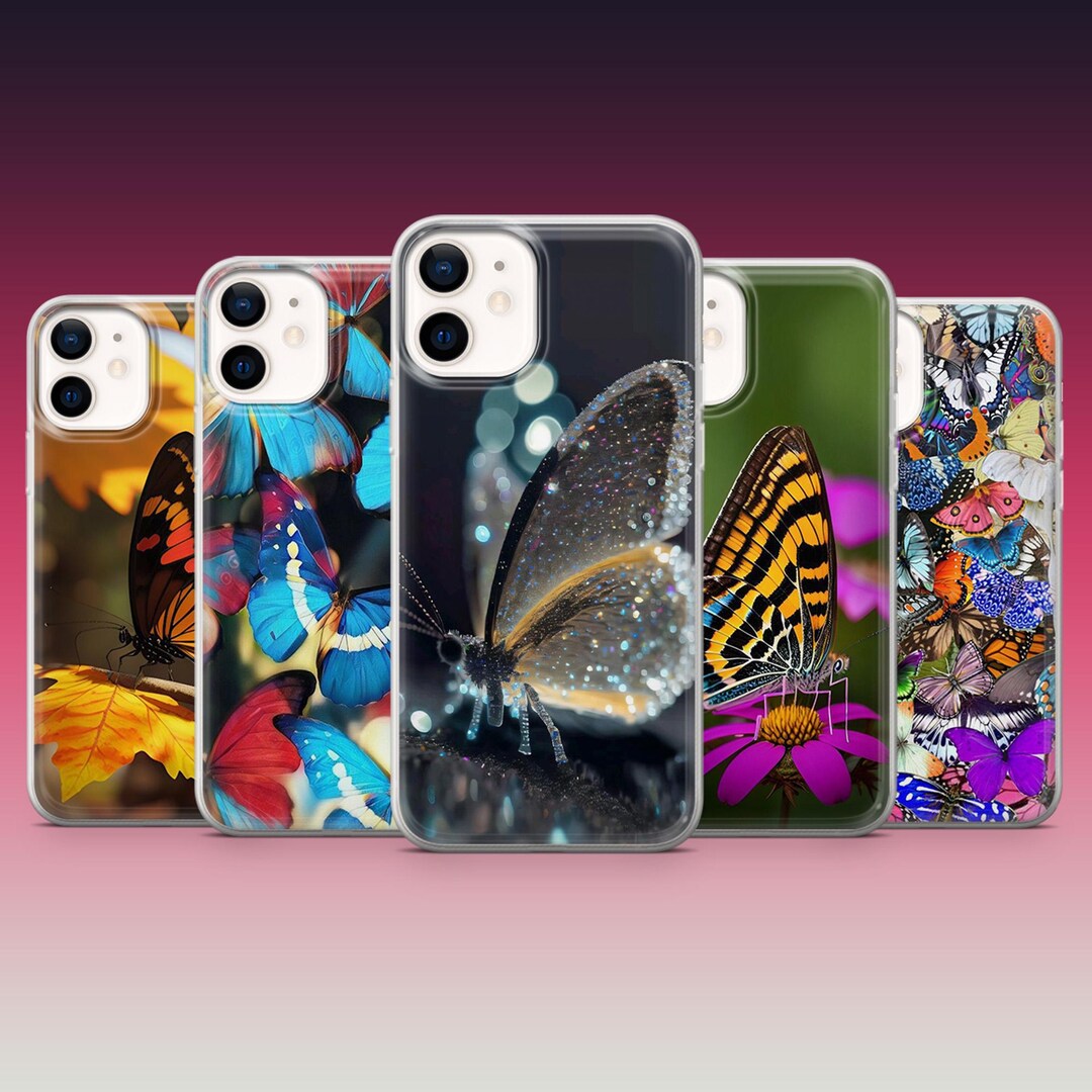 Aesthetic Butterfly Phone Case Cute Bug Cover for iPhone 16 Plus , 15 ...