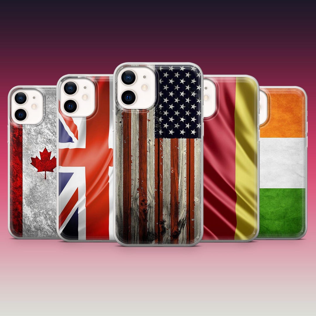 Patriotic Flags Phone Case Country Home Cover for iPhone 16, 15, 14, 13 ...