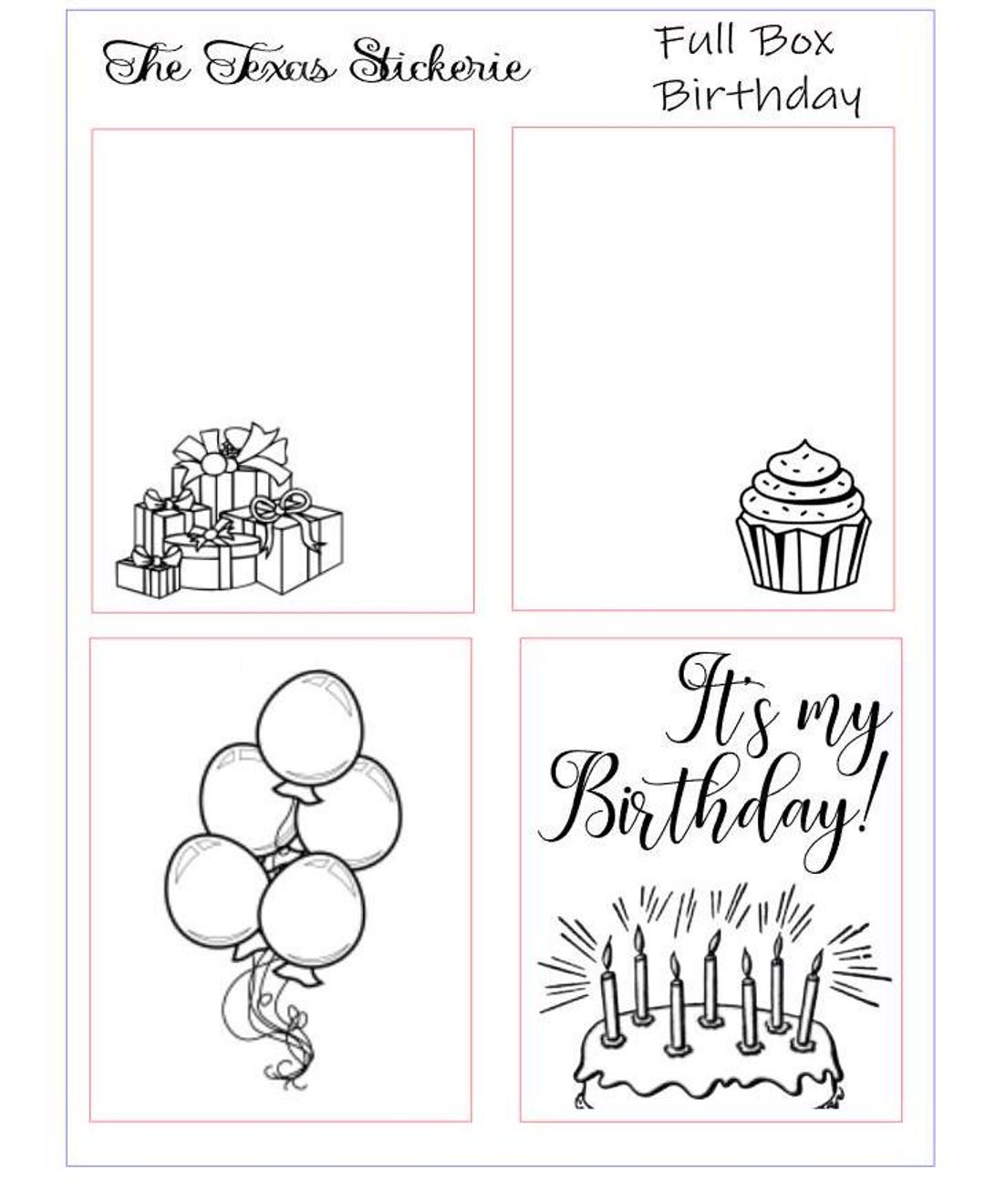 Birthday Overlay - Etsy