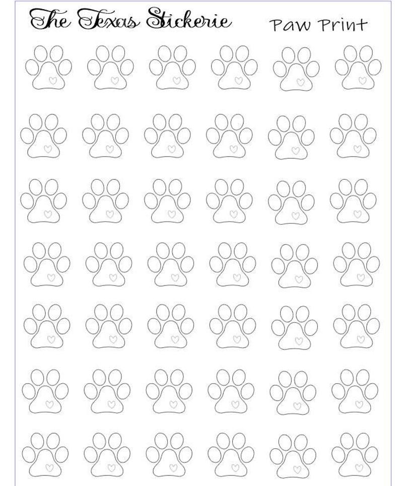 Paw Print Icons - Etsy
