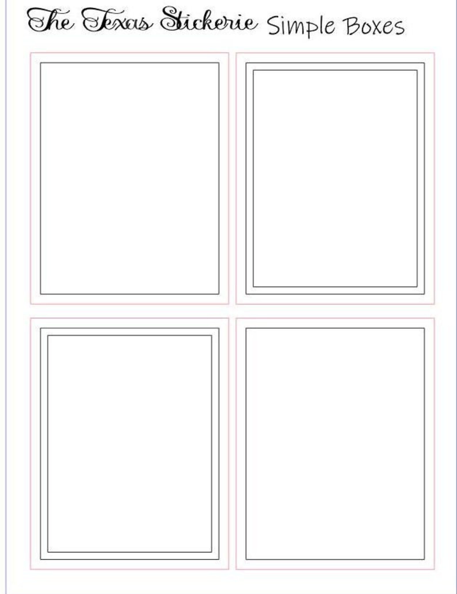 Simple Boxes Overlay - Etsy