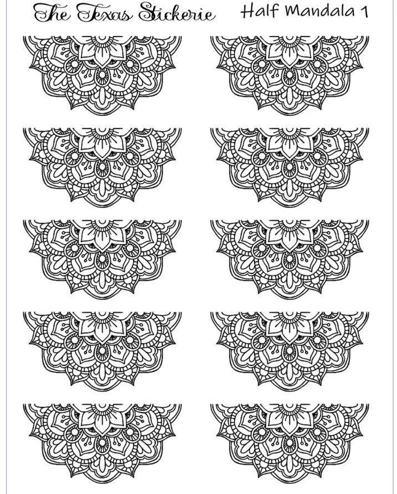 Half Mandala 1 - Etsy
