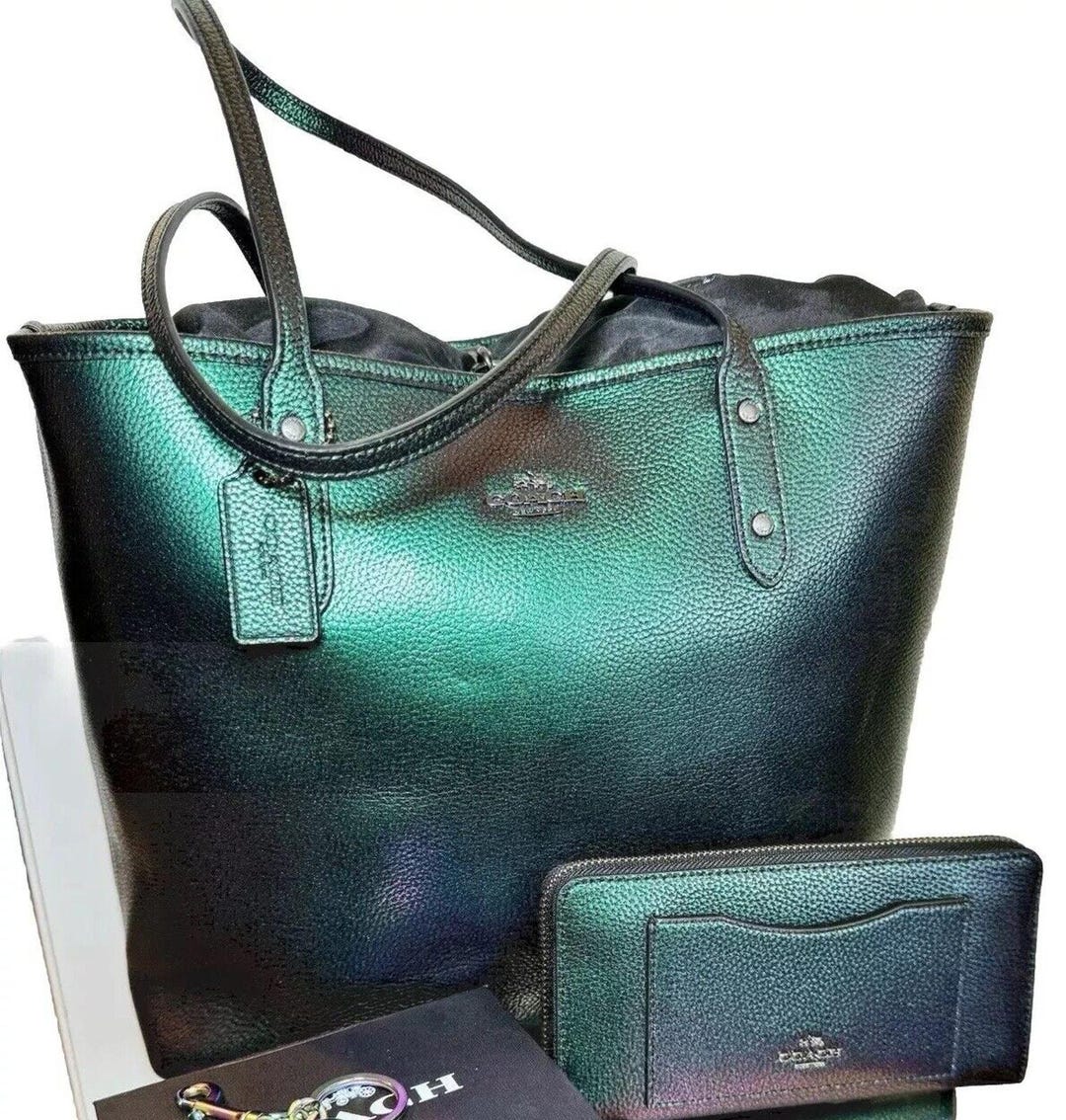 Nwot COACH Oil Slick ULTRA RARE Hologram Limited Mermaid Collectors Set ...